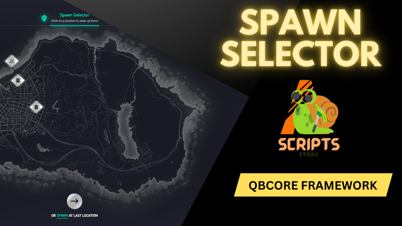 Qbcore New Spawn Selector For Fivem Game Servers Fivem Scripts Store