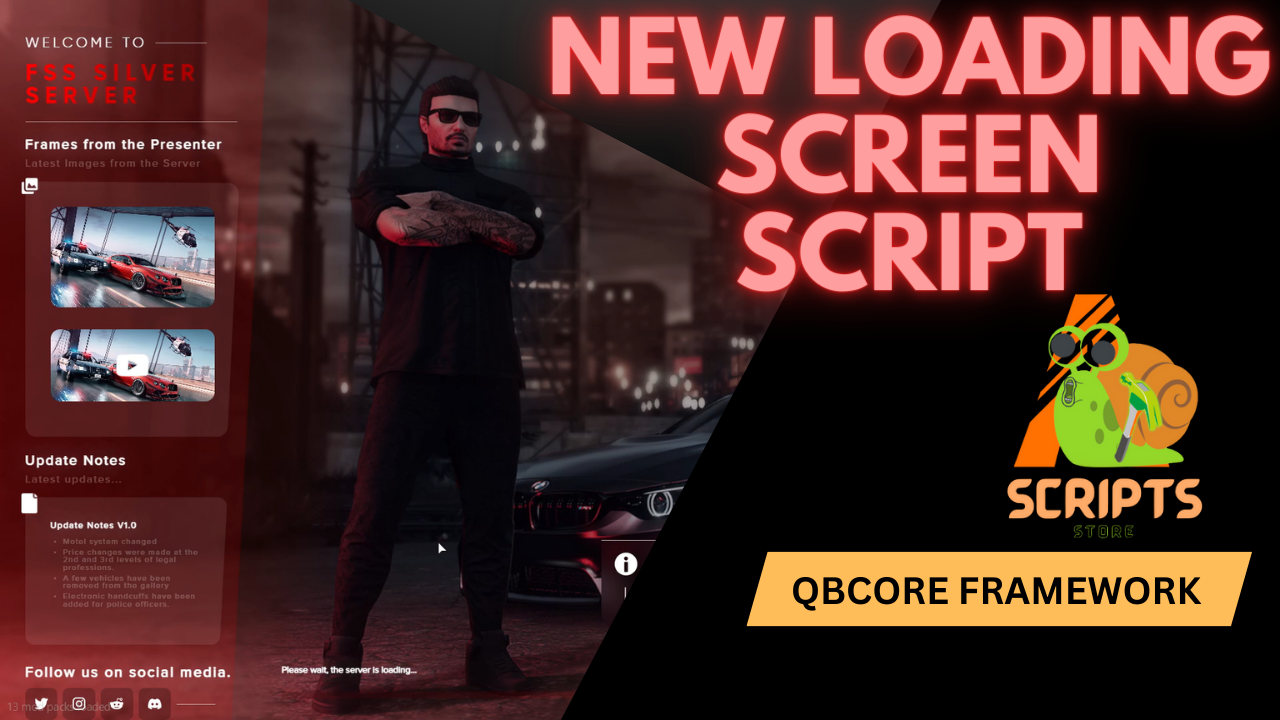 Qbcore New Loading Screen Script For Fivem Game Servers Fivem Scripts Store