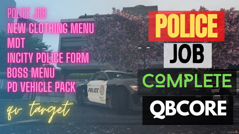 Qbcore Fully Completed Police Job Package For Gta V Fivem Game Server