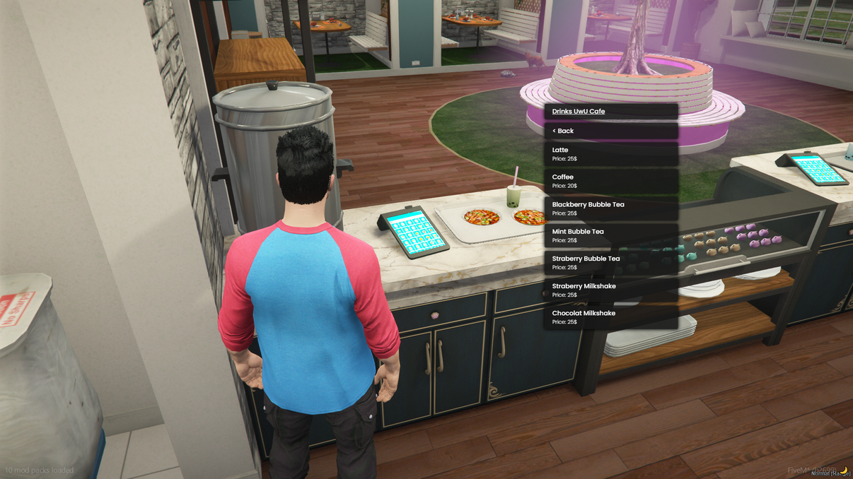 Qbcore Catcafe Job Script For Gtav Fivem Game Server Fivem Scripts Store